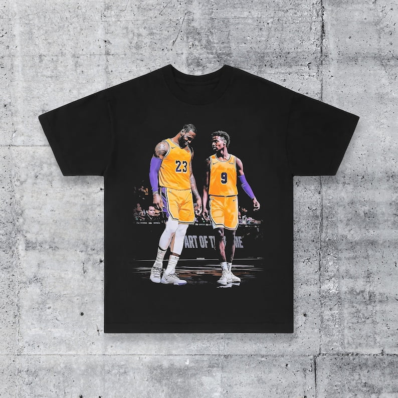 LeBron James & Bronny James Los Angeles NBA Basketball Lakers ...