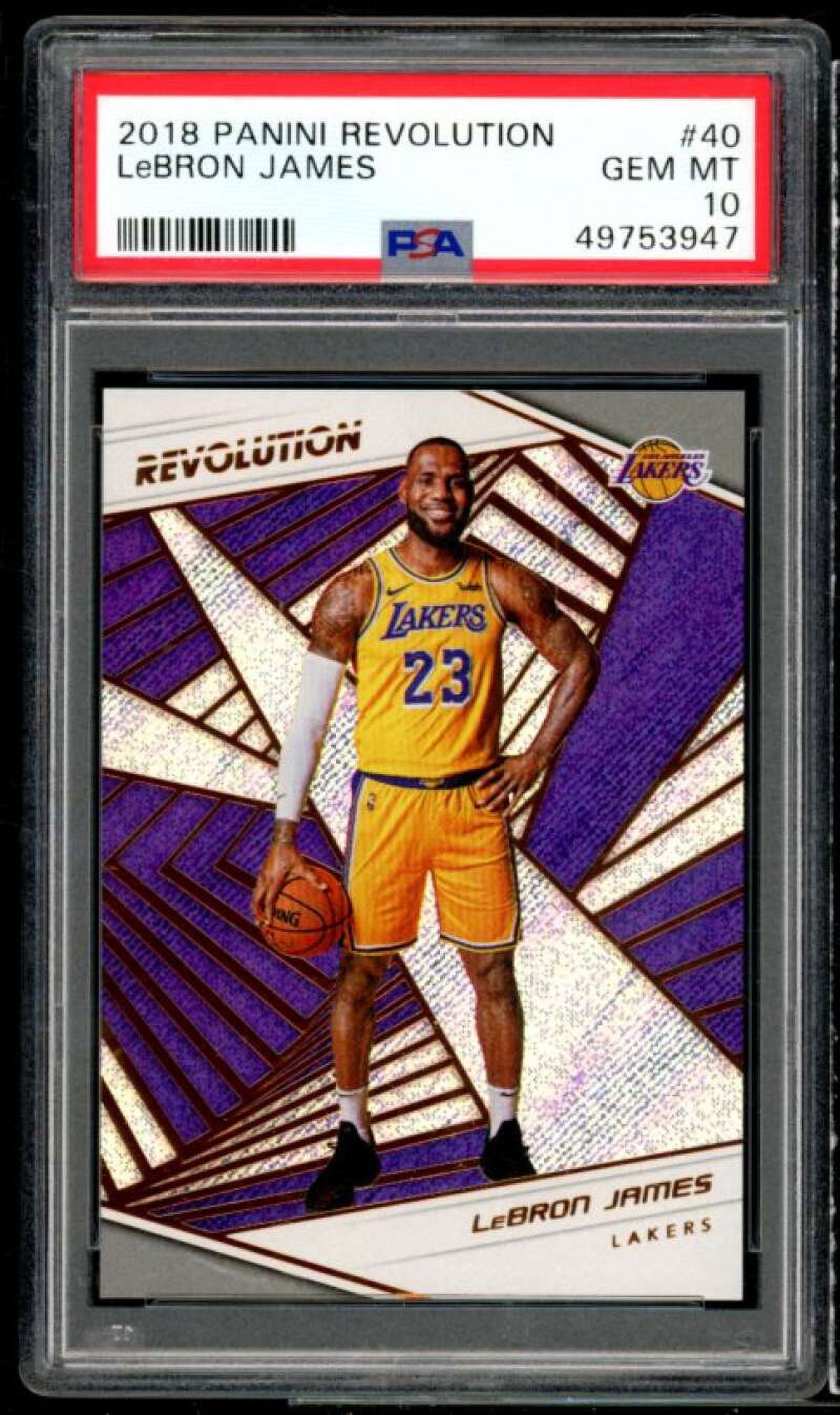 LeBron James Card 2018-19 Panini Revolution #40 PSA 10 - Walmart.com