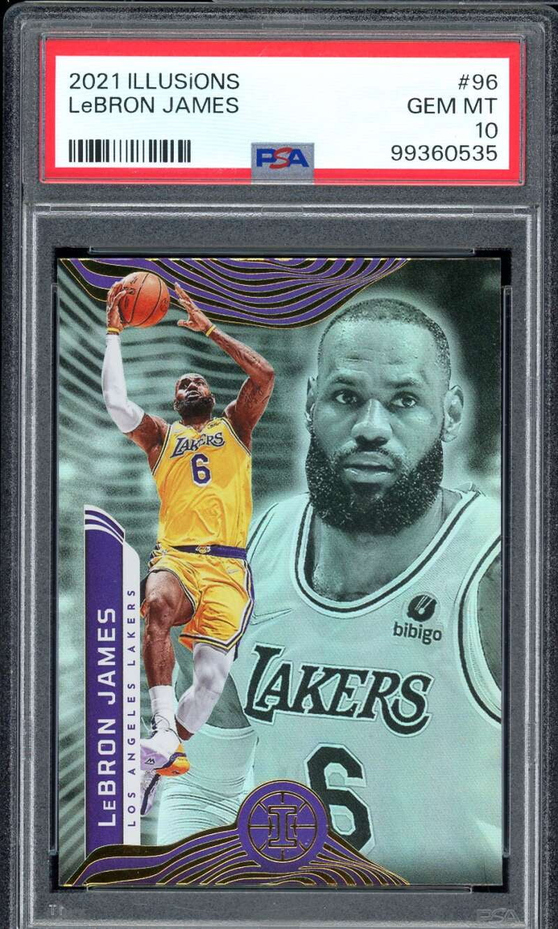 LeBron James Card 2021-22 Illusions #96 PSA 10 - Walmart.com