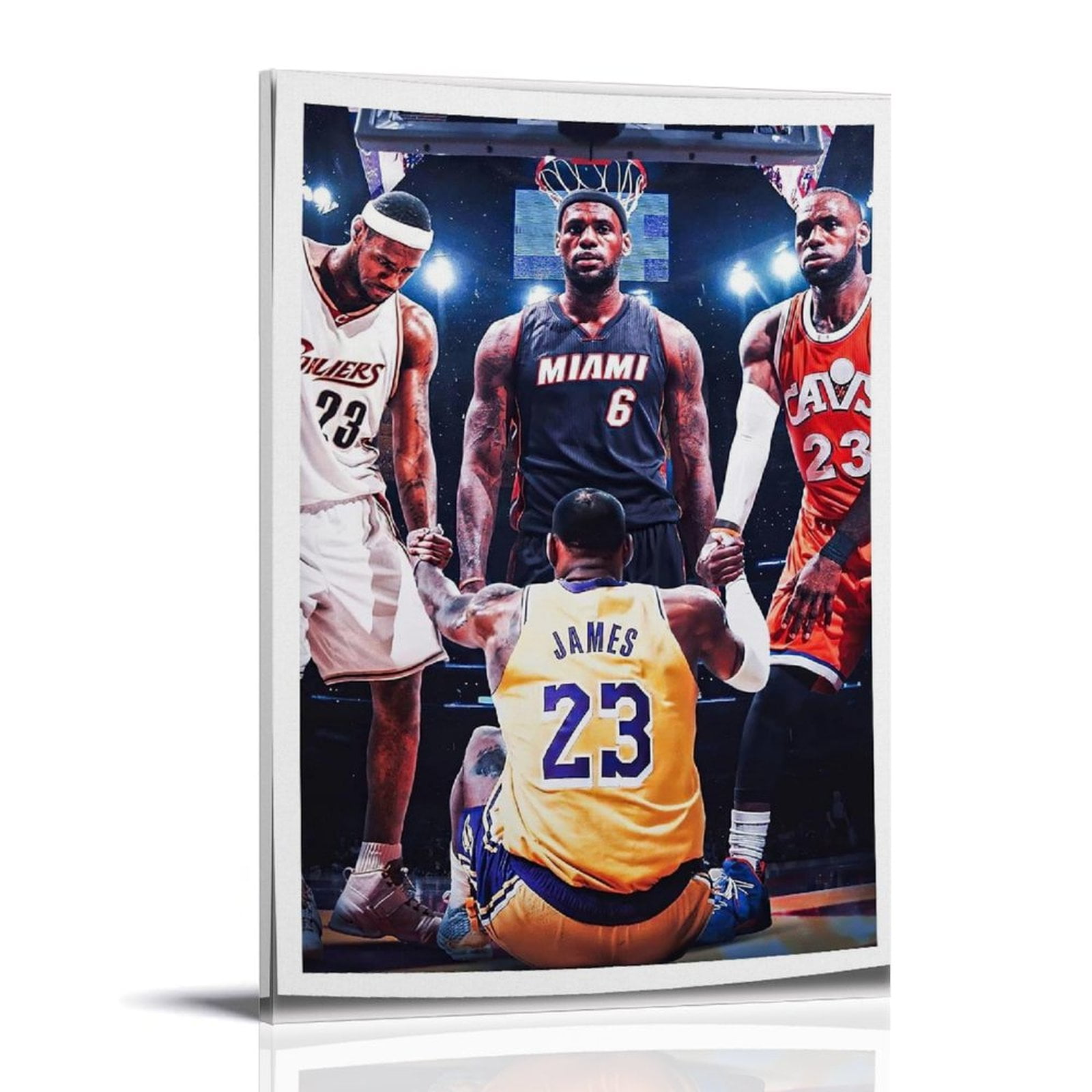 LeBron James Dunk Poster (14) Painting Vintage Poster Picture Print ...