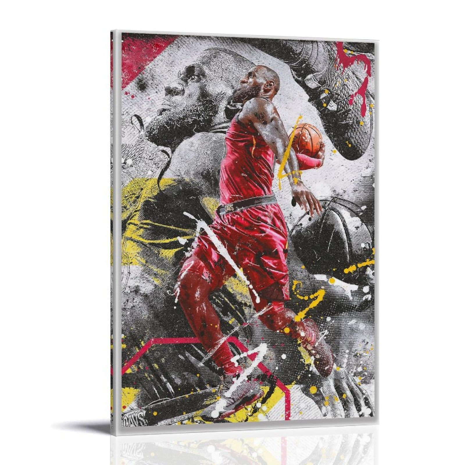 LeBron James Dunk Poster (2) Painting Vintage Poster Picture Print Wall ...