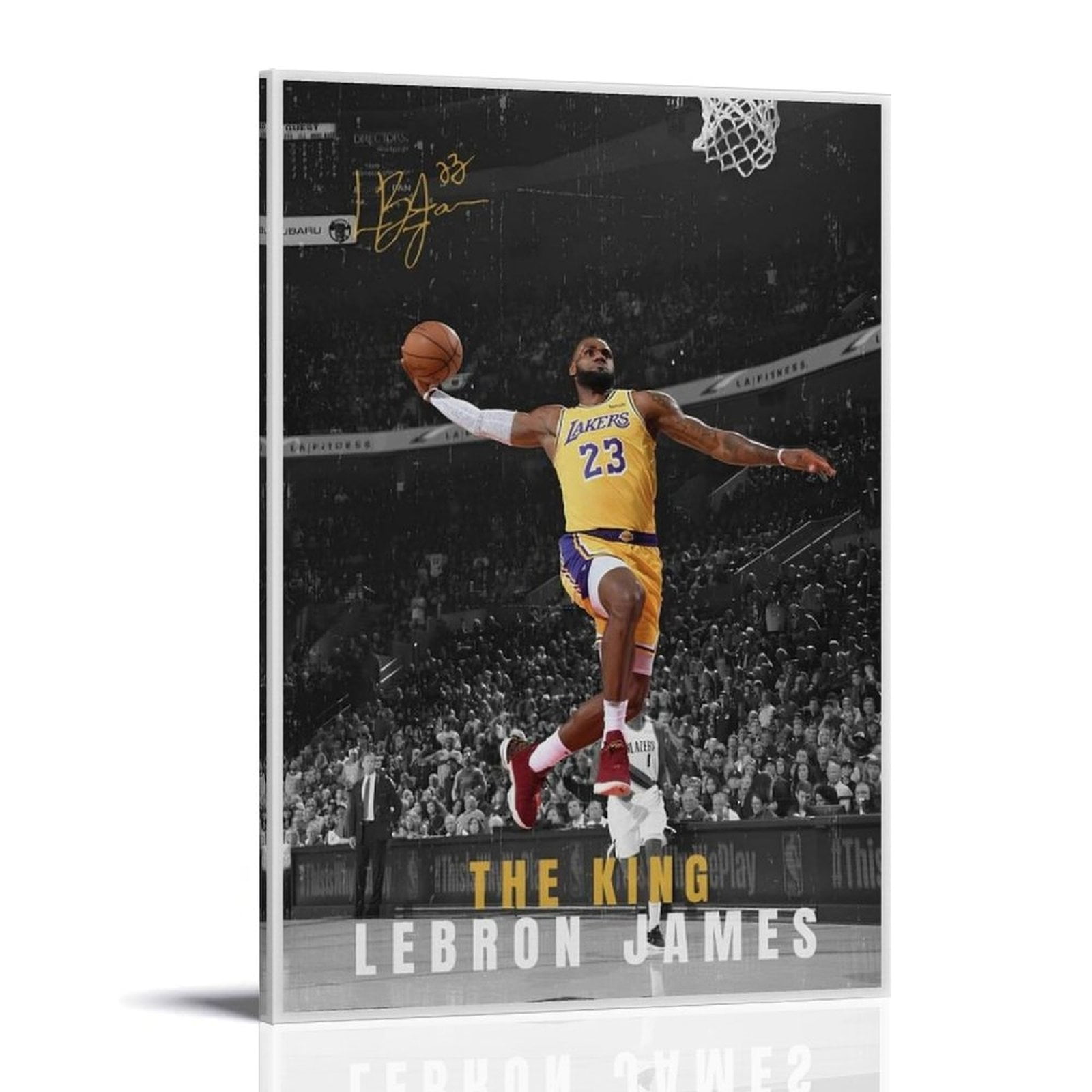 LeBron James Dunk Poster (4) Painting Vintage Poster Picture Print Wall ...
