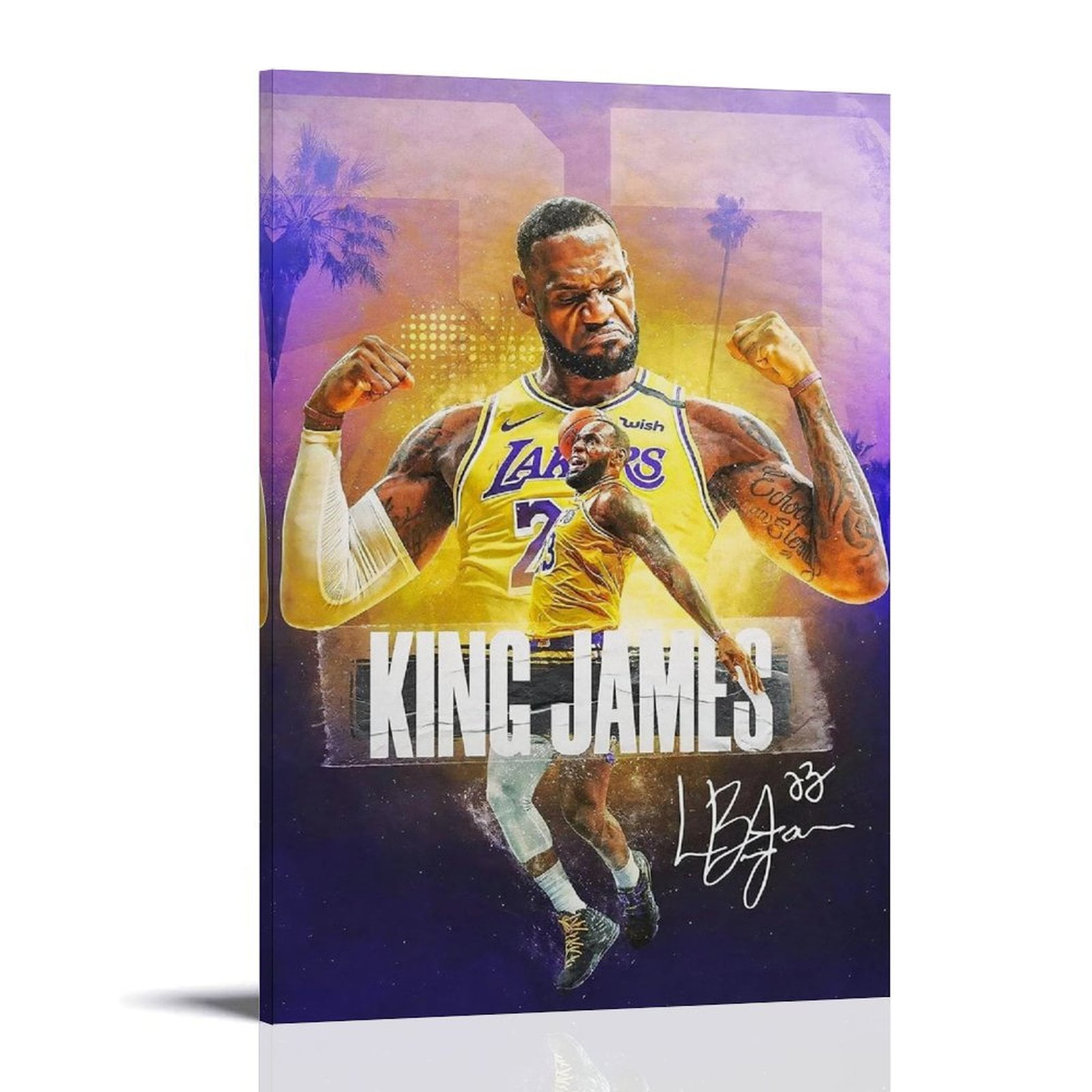 LeBron James Dunk Poster (5) Painting Vintage Poster Picture Print Wall ...