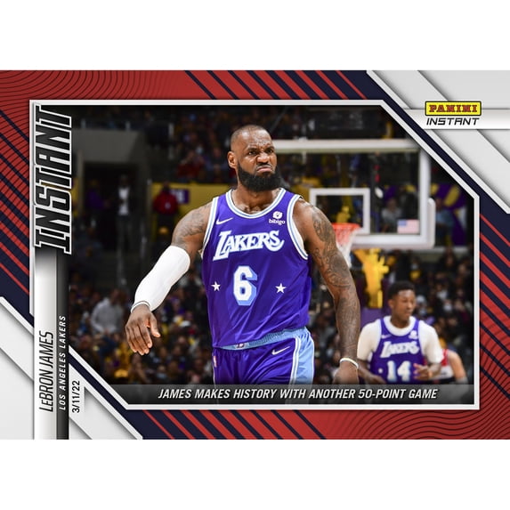 LeBron James Los Angeles Lakers Fanatics Exclusive Parallel Panini ...