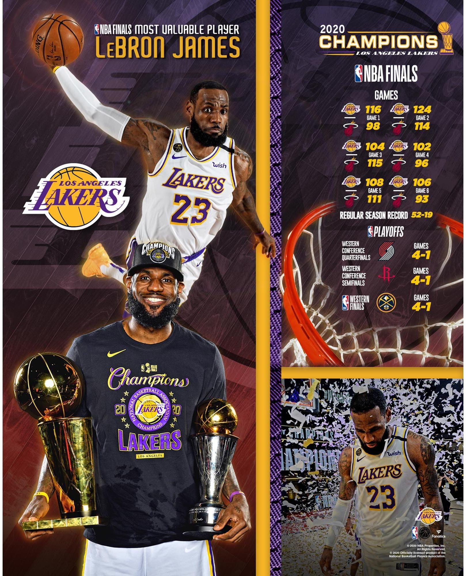 LeBron James Los Angeles Lakers Unsigned 2020 NBA Finals Bill Russell ...