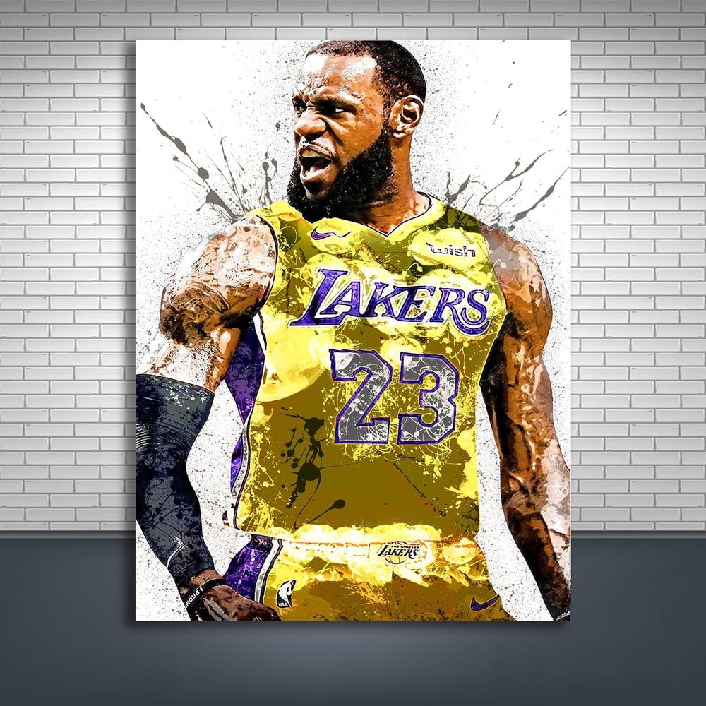LeBron James Poster, sport poster, Los Angeles basketball team, Man ...