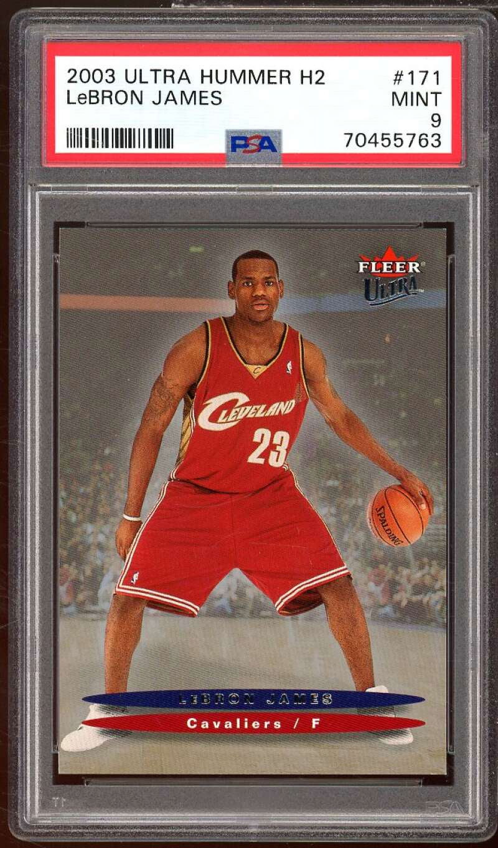 LeBron James Rookie Card 2003 Ultra Hummer H2 #171 PSA 9 - Walmart.com