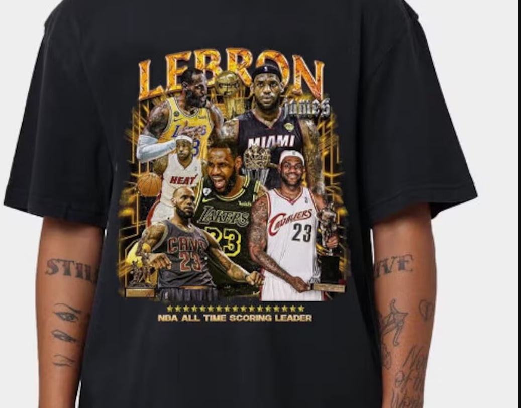 LeBron Lebron James Vintage 90s Bootleg Classic Graphic Tshirt ... LeBron Lebron James Vintage 90s Bootleg Classic Graphic Tshirt ...