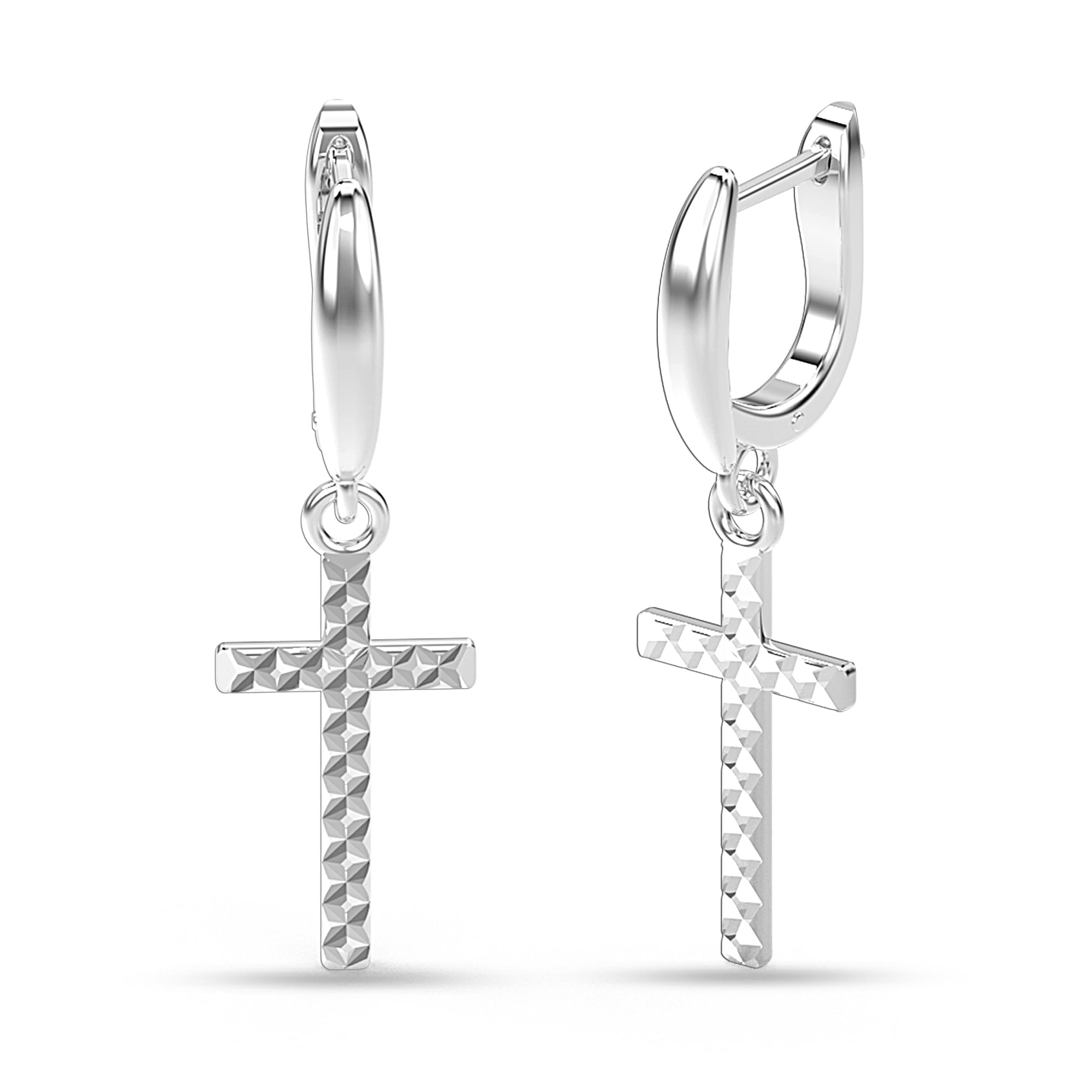 LeCalla 925 Sterling Silver Jewelry Hypoallergenic Light-Weight Cross ...