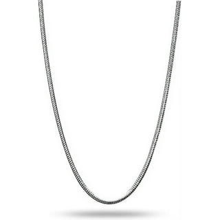 Gold over Sterling Silver Snake Chain Necklace 18 inches - Walmart.com
