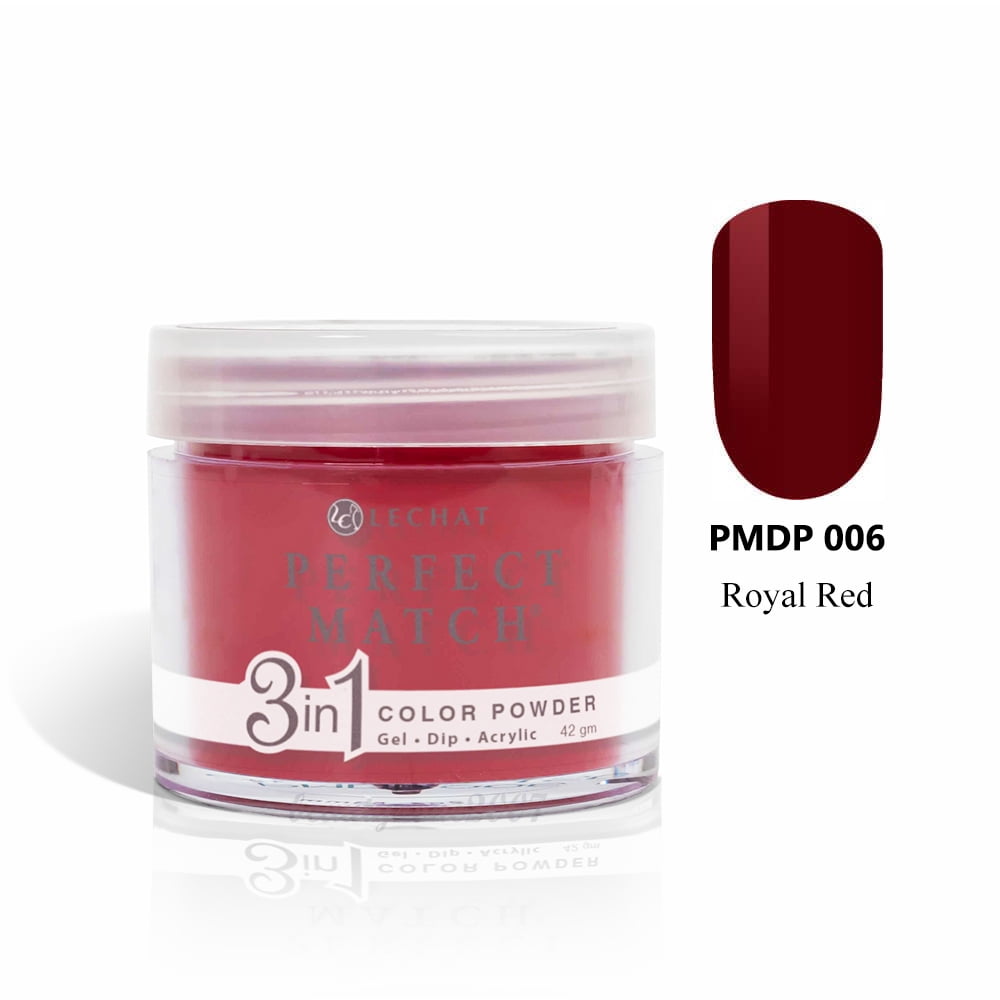 Lechat Perfect match Dip Powder Royal Red 42 gm PMDP006 - Walmart.com