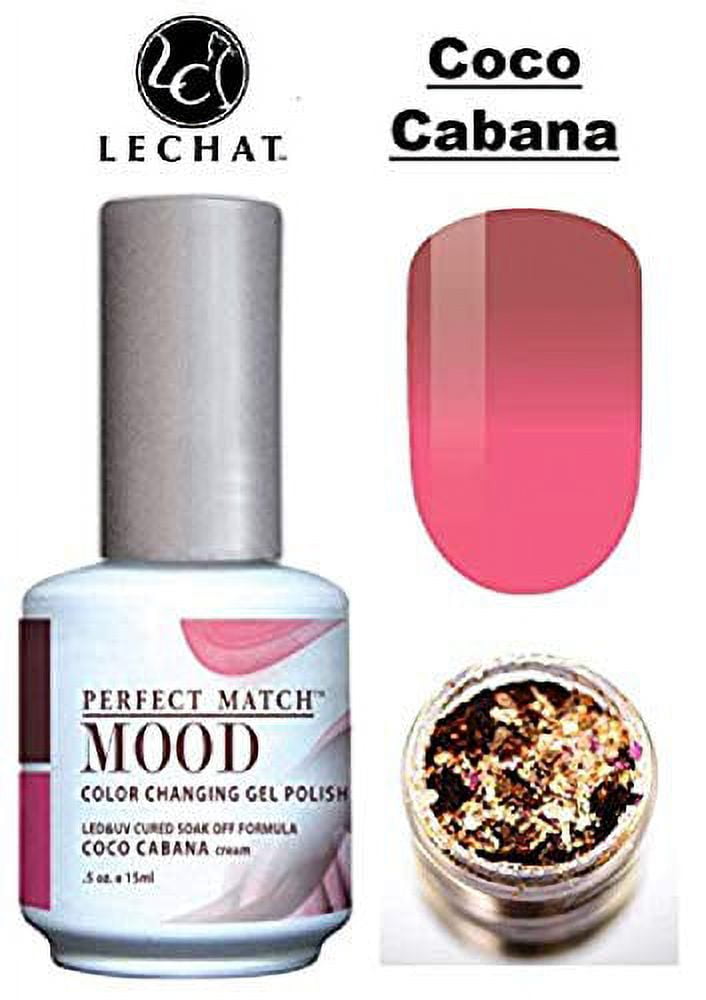 LeChat Perfect Match Mood Color Changing Gel Polish (with Nail Glitter ...