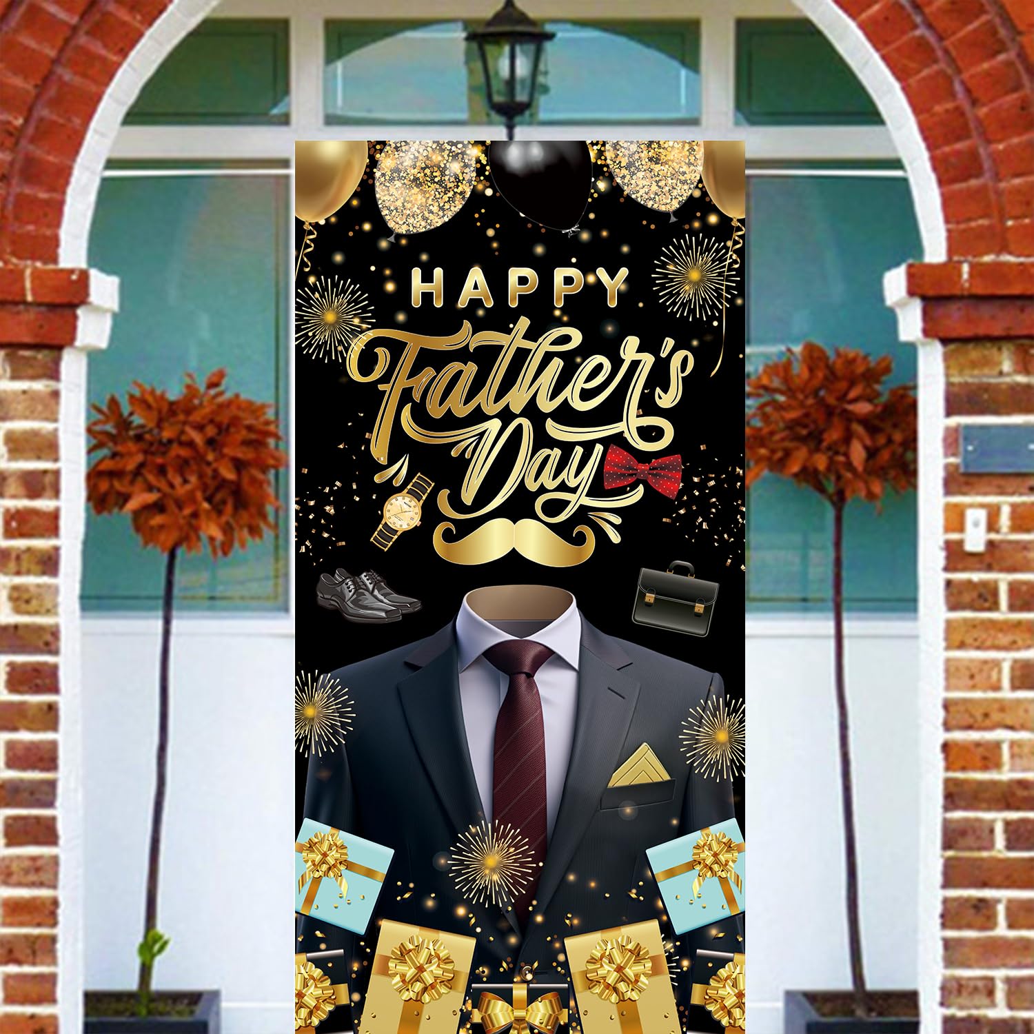 LeDuo Happy Father'sUMRT Day Decorations Door Cover,Large Fabric Banner ...