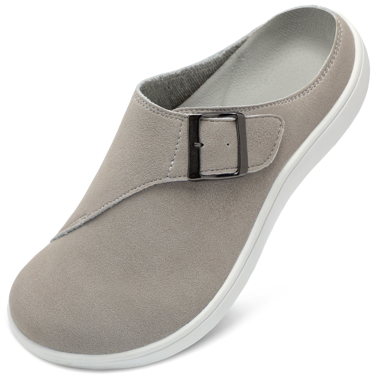 LeIsfIt Womens Wide Width Suede Clogs & Mules Shoes - Walmart.com