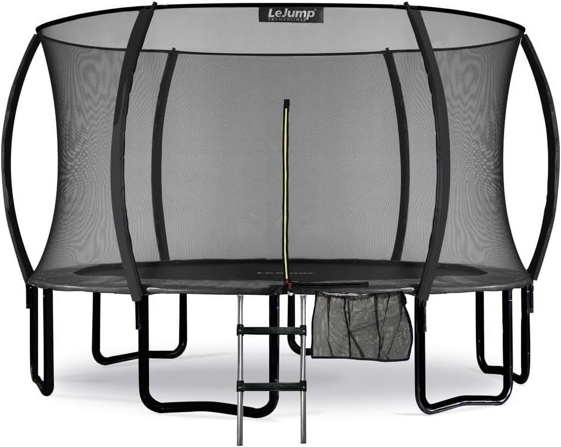 LeJump 12ft Backyard Bounce Trampoline with Enclosure Net & Ladder for ...