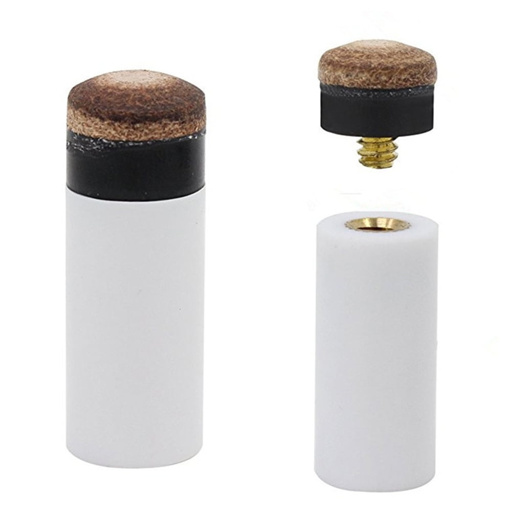 LeKY 10Pcs 10/11/12/13mm Screw-on Cue Tips Pool Snooker Billiards ...