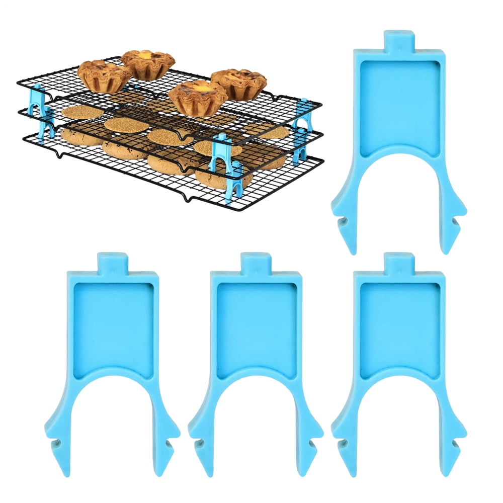 LeKing Baking Sheet Stacker Corner 4 Pieces Space-Saving Stackable Tray ...