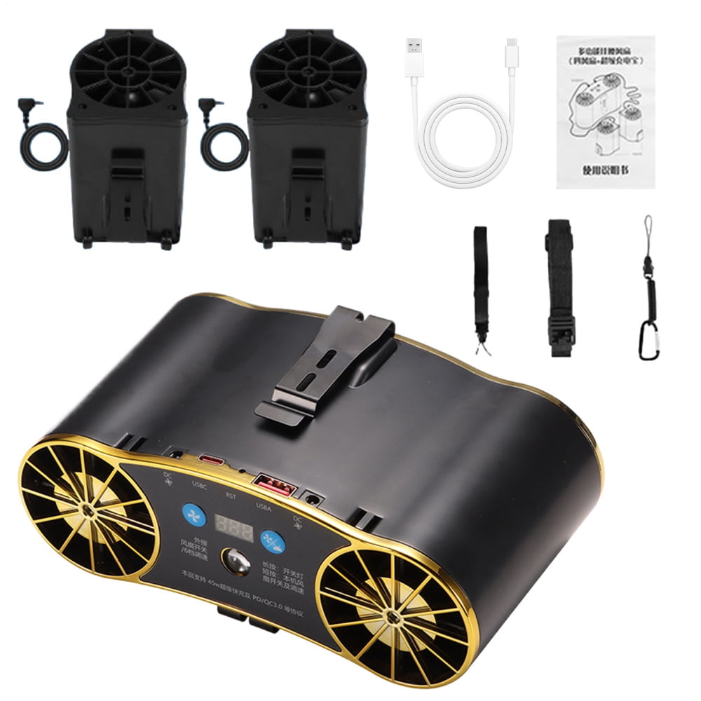 LeKing Belt Clip Fan Personal Cooler USB Charging Multifunctional ...