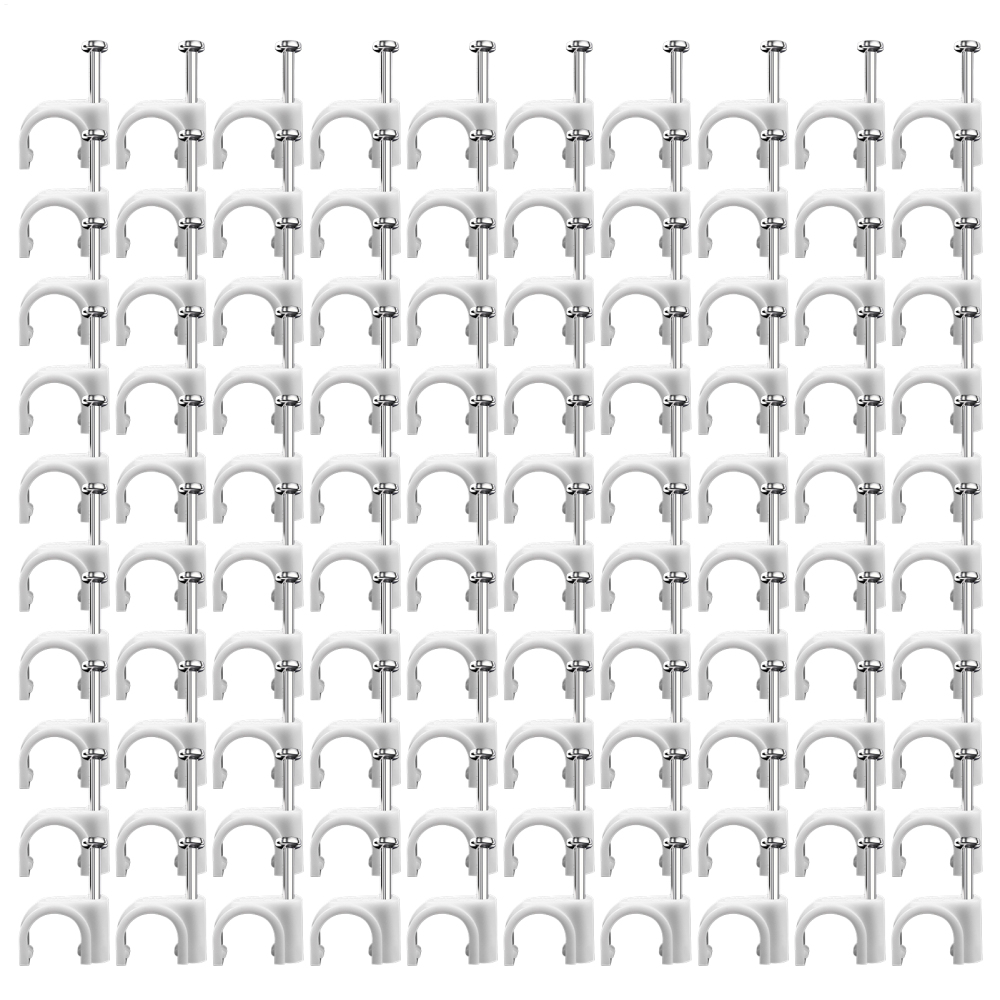 LeKing Cable Wire Clips 100 Pieces Wire Clips for Cords Network Cable ...