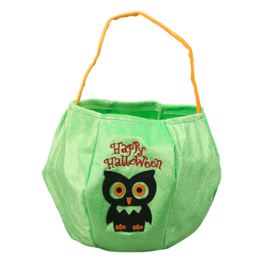 LeKing Candy Bucket Cute Candy Bag Handheld Embroidered Trick-or-Treat ...