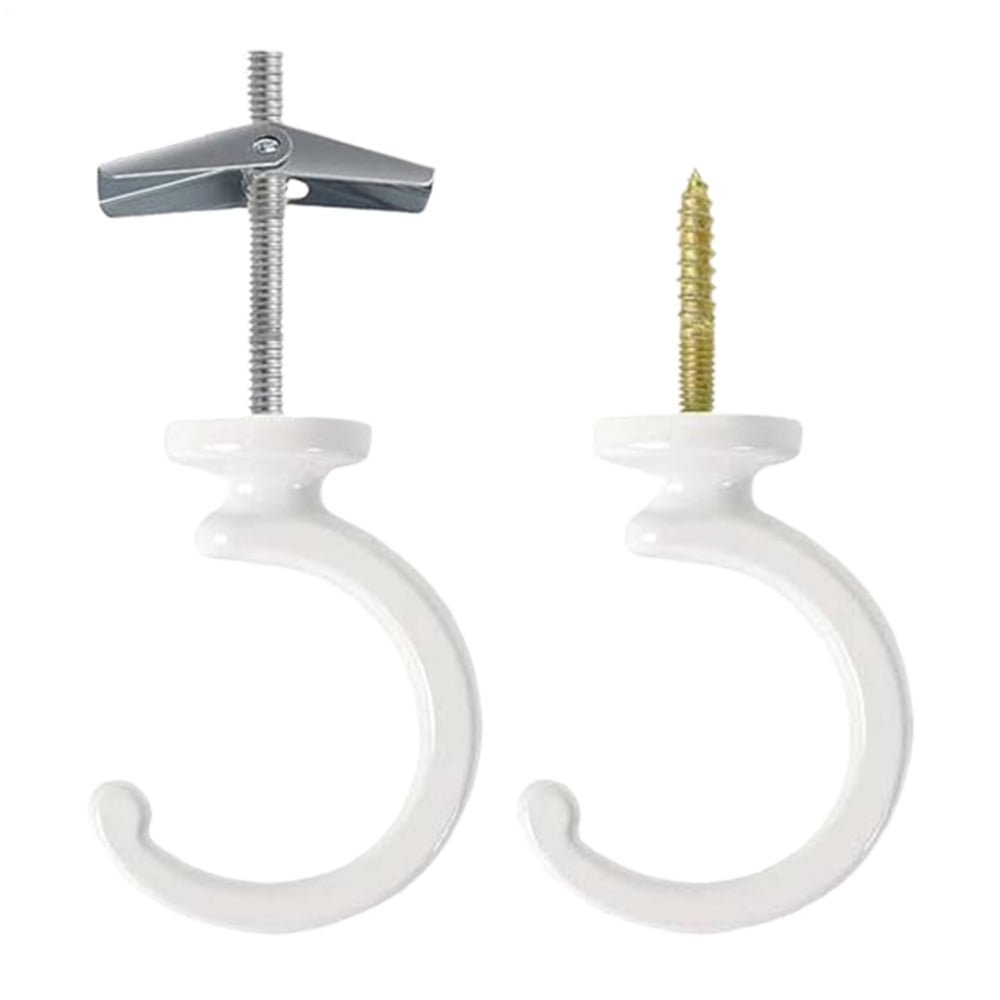 LeKing Ceiling Hooks Heavy Duty Flower Basket Swag Hanger Rust-Proof ...