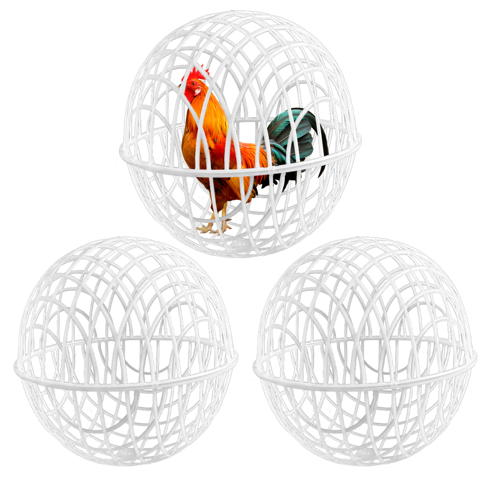 LeKing Chicken Cages for Outside 3 Pieces Movable Chicken Cage Poultry ...