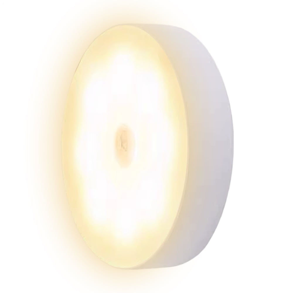 LeKing Closet Light Motion Sensor Rechargeable Battery Operated Wall Light Sticky Magnetic ...