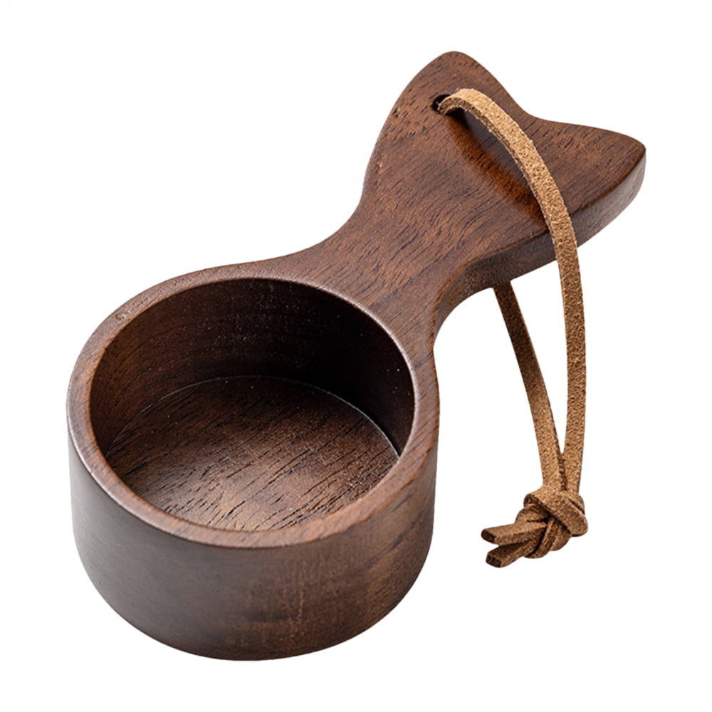 LeKing Coffee Measuring Spoon Ergonomic Coffee Scoop Leather Lanyard ...