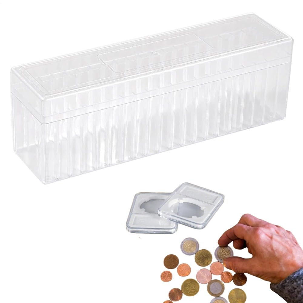 LeKing Coin Collection Box Badge Coin Display Collectors Box Container ...
