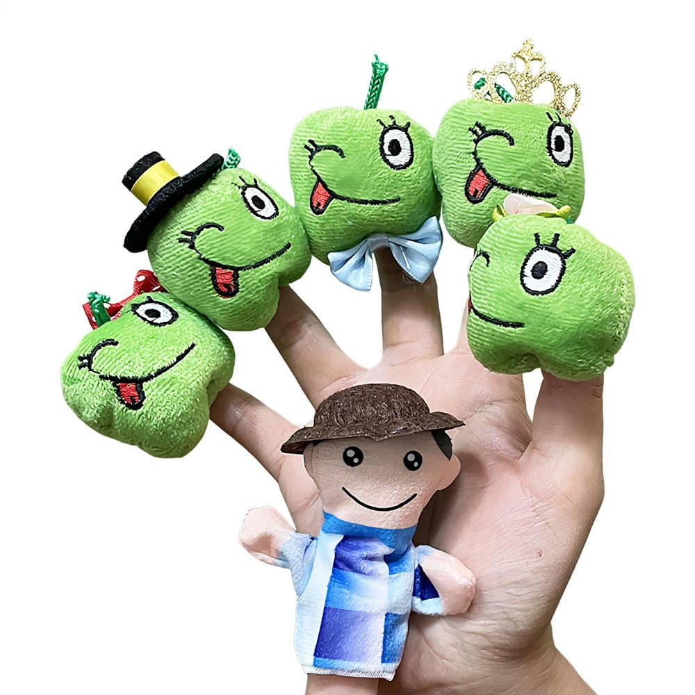LeKing Finger Puppets for Kids 6 Pieces Plush Storytelling Puppets ...