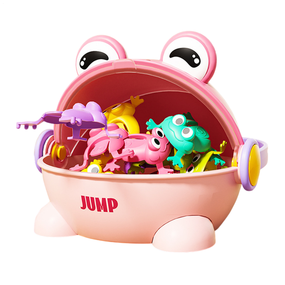 LeKing Funny Bouncing Frog Toys Assorted Colors Finger-press Bouncing ...