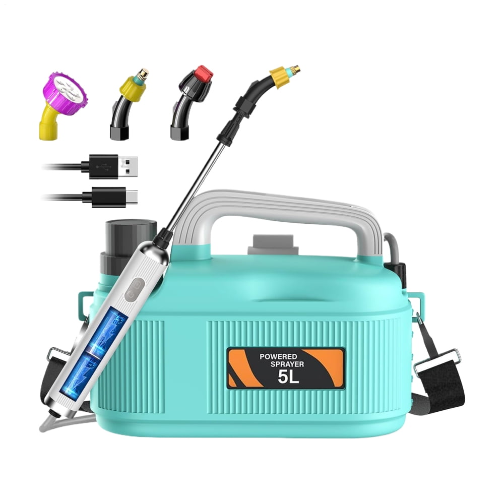 LeKing Garden Sprayer Battery-Powered Landscape Sprayer 1.35 Gallon ...