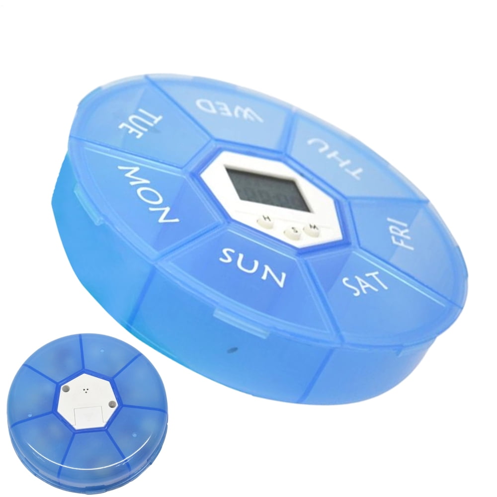 LeKing Medicine Organizer Seven-Grid Smart Pill Box with Timer Medicine ...