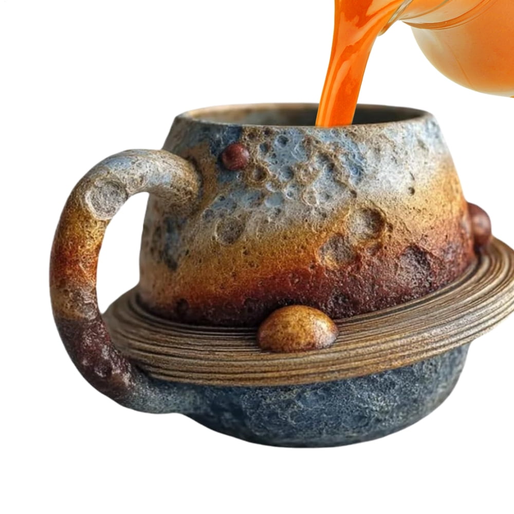 LeKing Mineral Mug Resin Coffee Mugs Imitation Mineral Planets Design ...