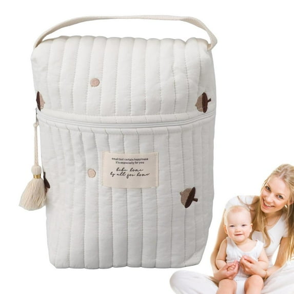 LeKing Pacifier Holder Bag Cartoon Quilted Pacifier Bag Cute Organizing ...