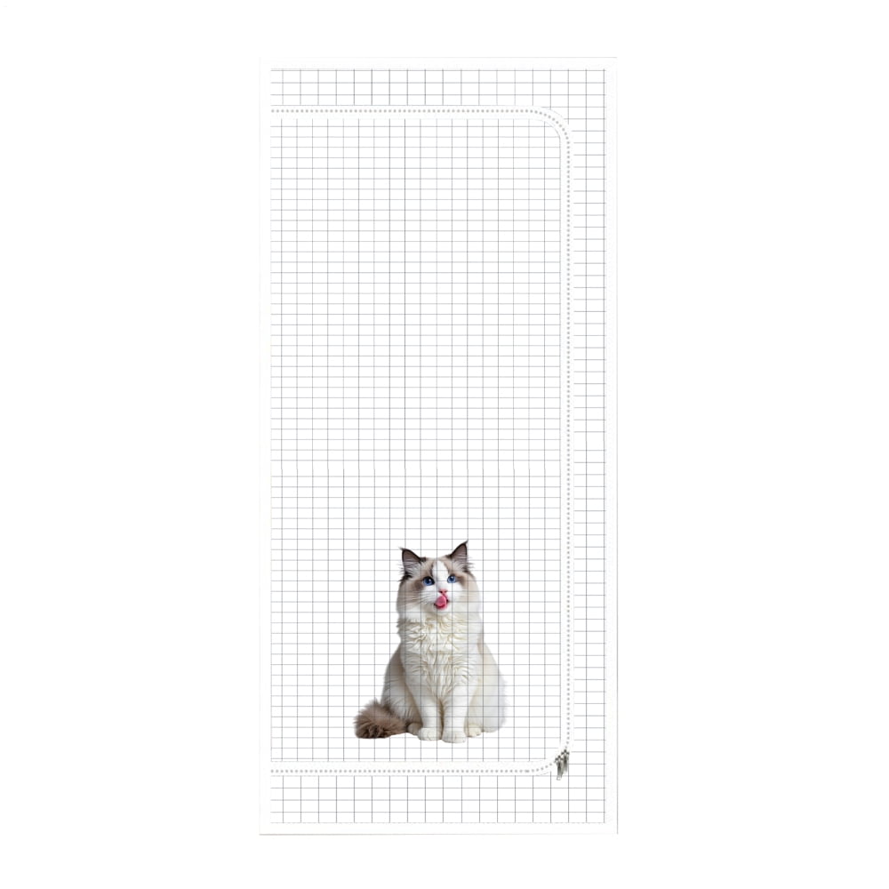 LeKing Pet Screen Door Cat-Proof Mesh Gate Interior Net with Zipper ...