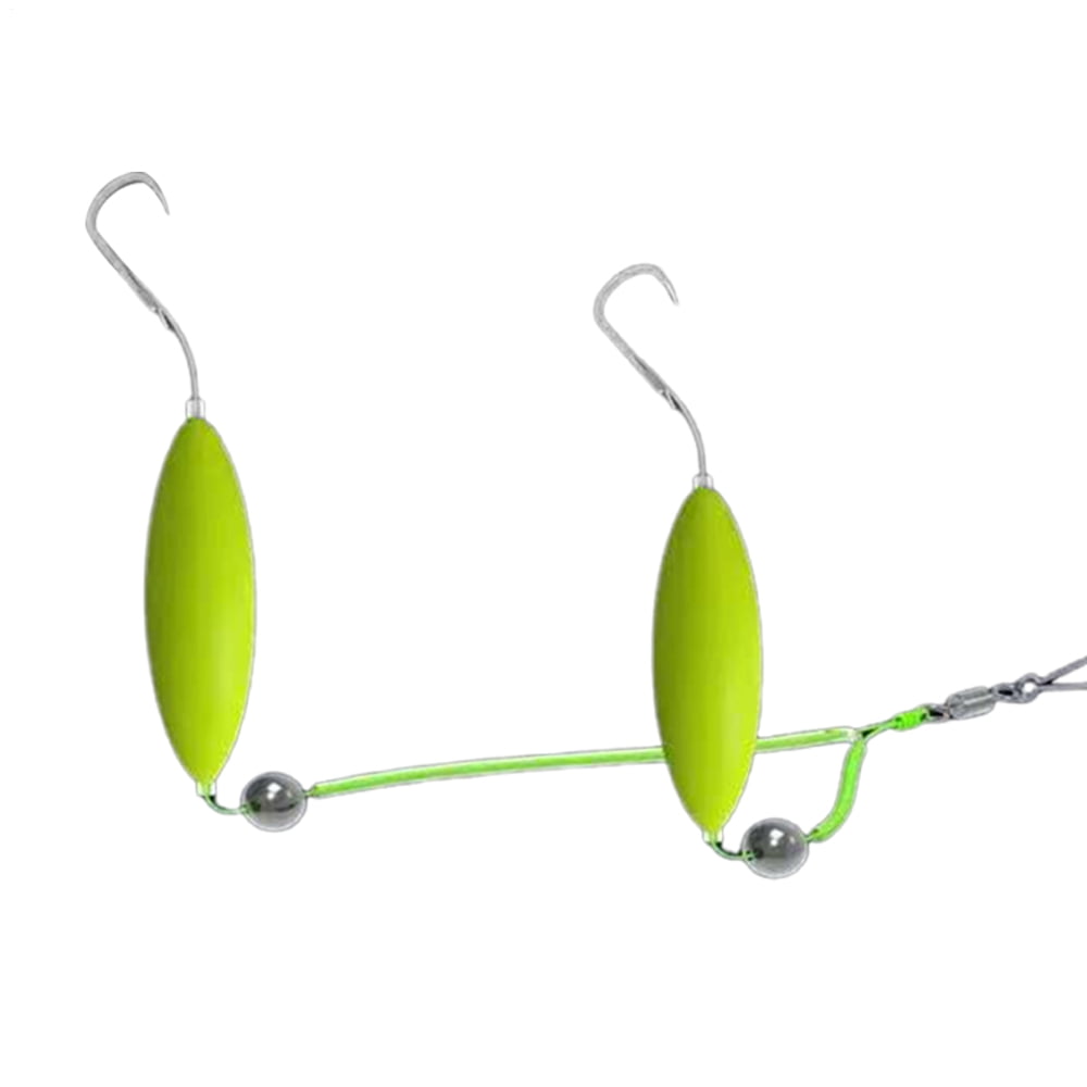 LeKing Reverse Bottom Rig Double Circles Hook Fish Tackle Floating ...