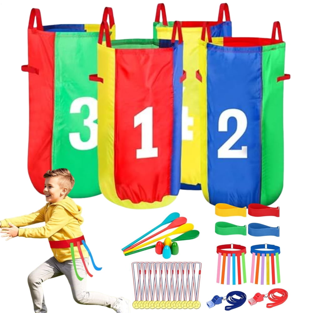 LeKing Sack Race Bags Carnival Games 3 Legged Relay Race Party Supplies ...