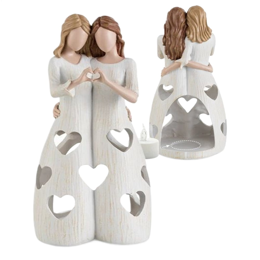 LeKing Sisters Statues Tabletop Best Friend Sculpture Collectible Resin ...