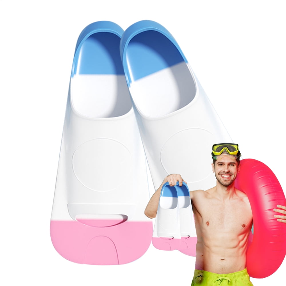 LeKing Swim Fins Silicone Non-slip Floating Fins with Storage Mesh Bag ...