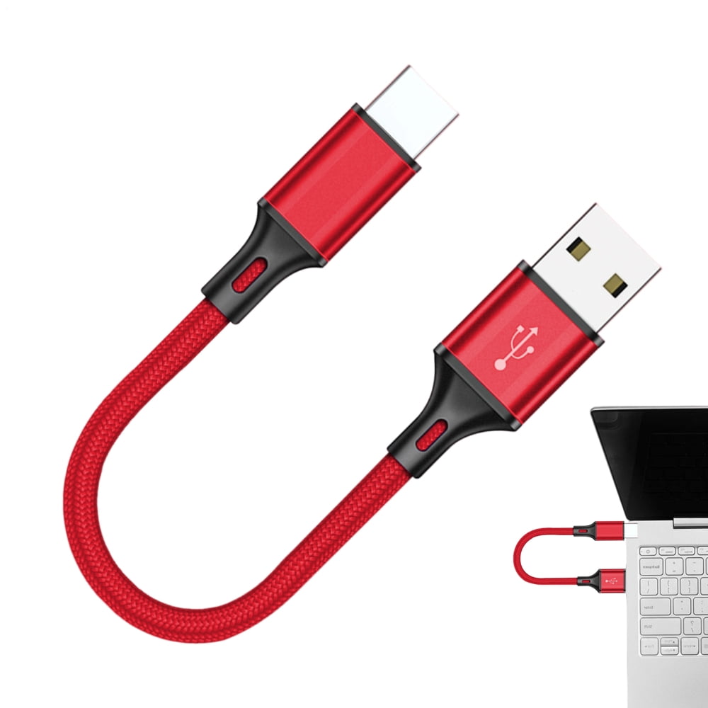 LeKing USB Type C Cable 25cm Extra Long Braid Type-C Charging Cord ...