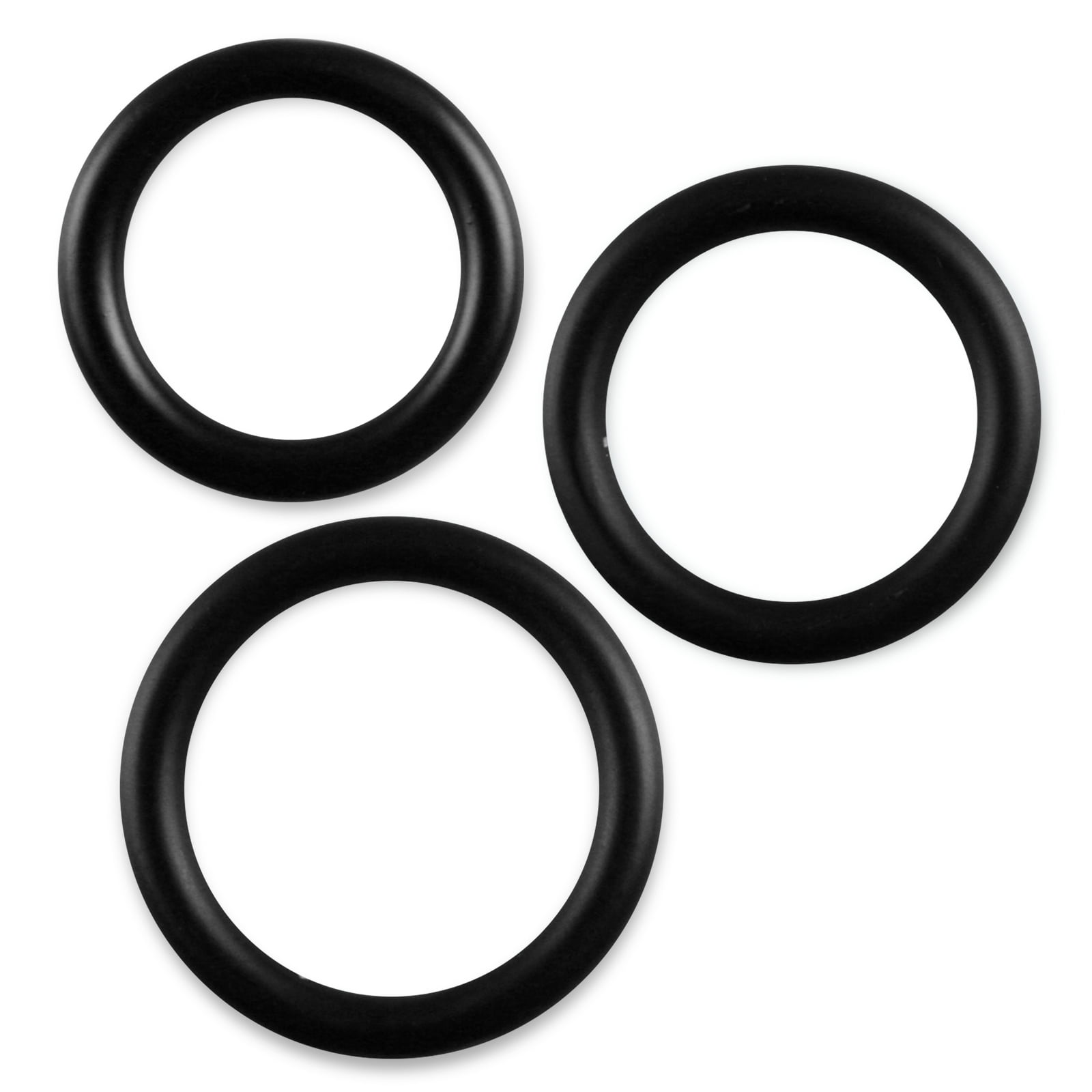 LeLuv 5mm Round Gauge Cock Ring - Black, Stainless Steel - 26, 28, 30mm ...