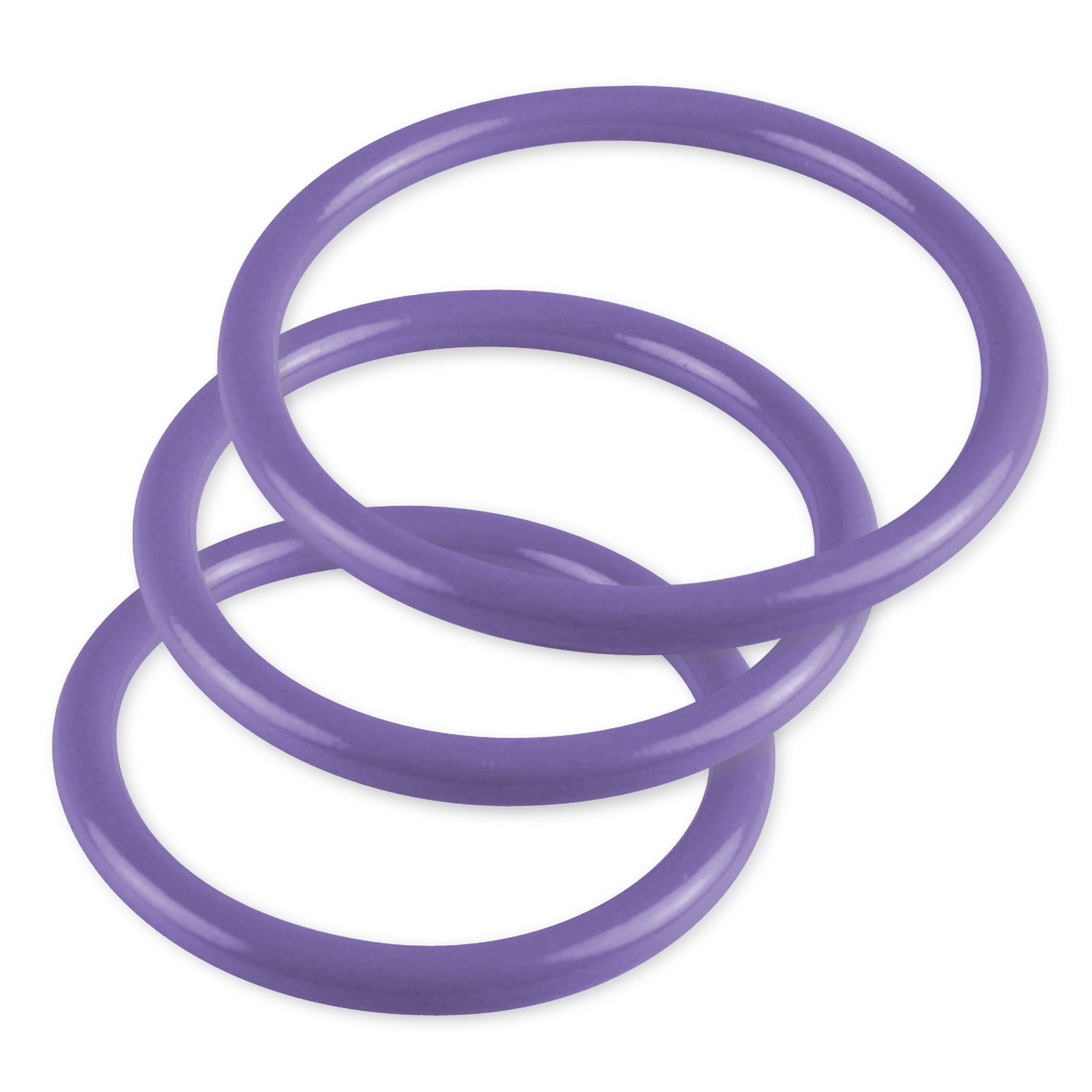 LeLuv 5mm Round Gauge Cock Ring - Purple, Stainless Steel - 56, 60 ...