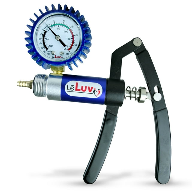 LeLuv® Primo Lite Dual-Action Vacuum/Pressure Pump Handle w/ Blue Grips ...