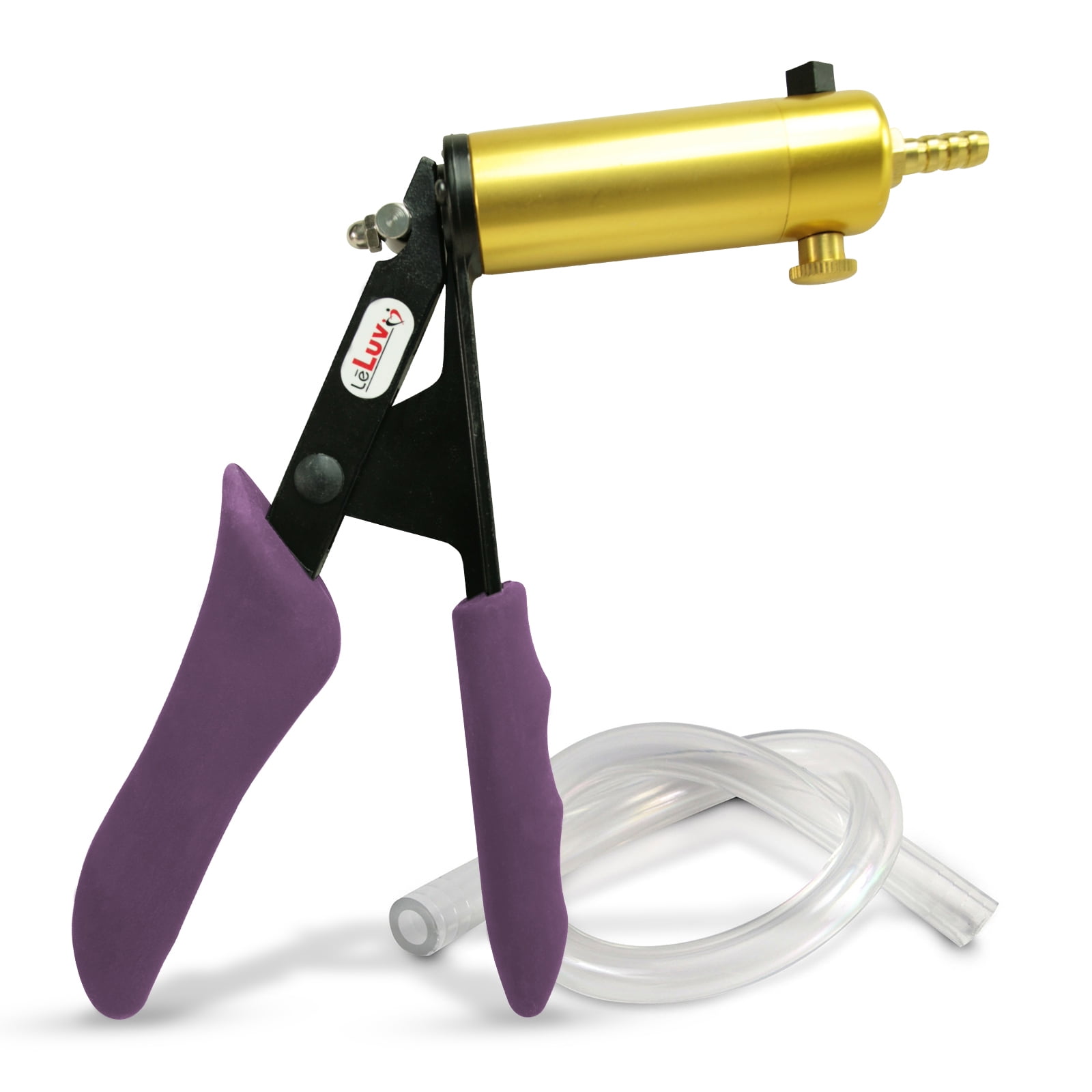 LeLuv® Ultima Blue Silicone Grips Vacuum Pump Handle with Clear Hose ...