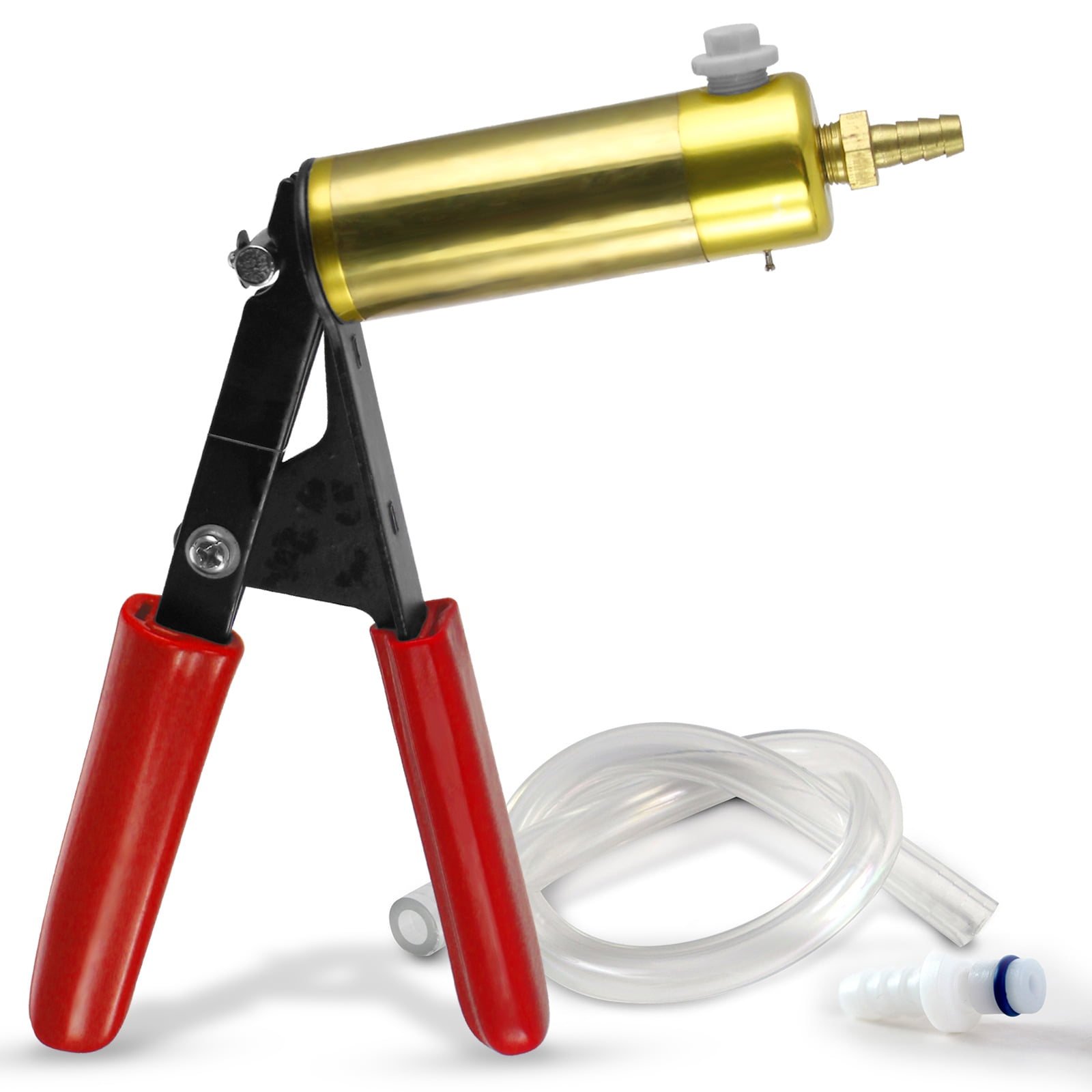 LeLuv Ultima Red Brass Vacuum Pump Handle w/ Clear Hose & Fitting ...