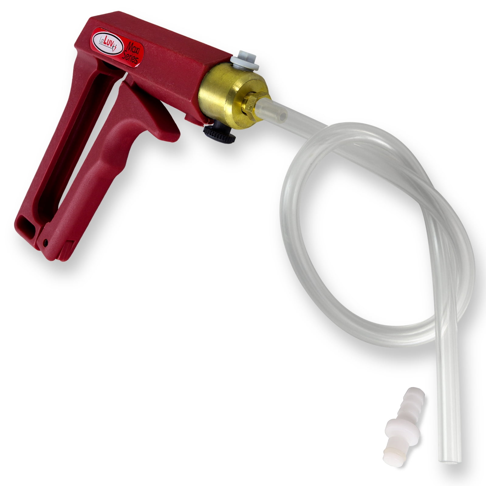 LeLuv® Vacuum Pump Red Maxi Ergonomic Handle with Release Valve with ...