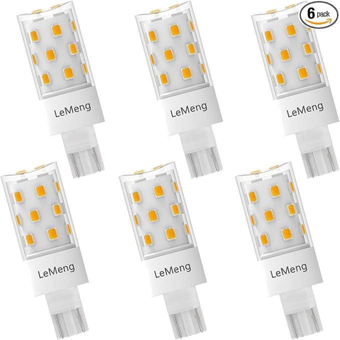 LeMeng 50watt T10 Wedge Base 921 LED Light Bulb 5W 500lm,2700K Warm ...