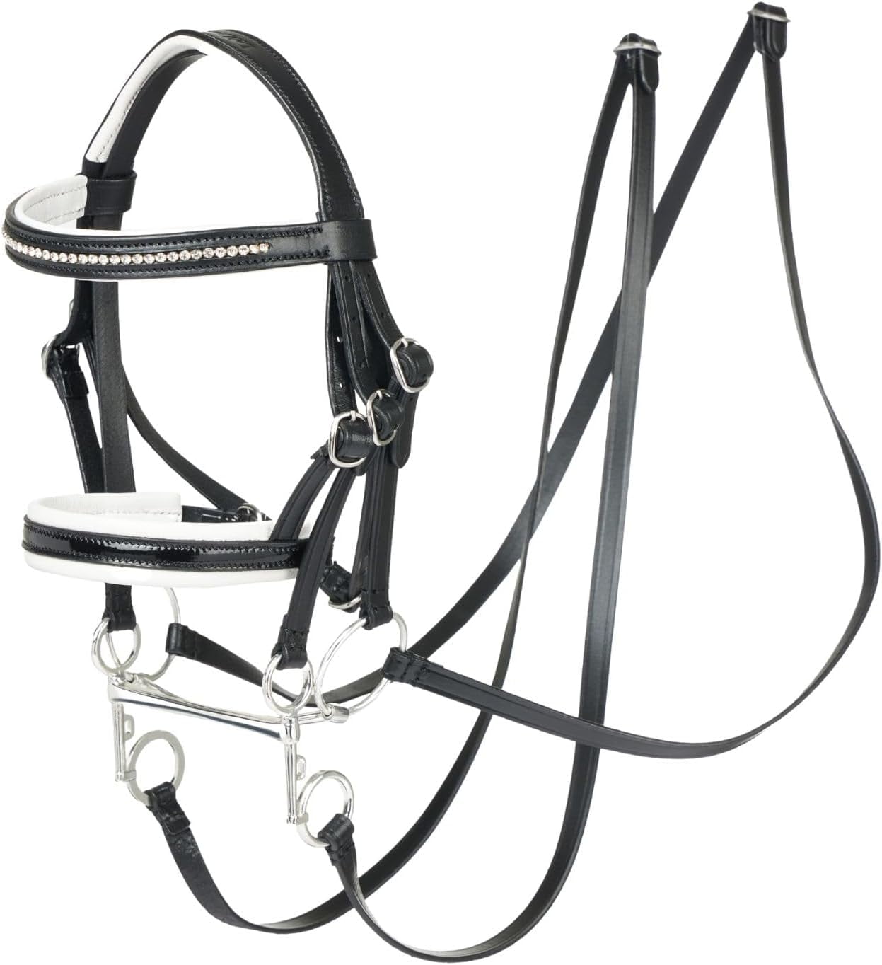 LeMieux Hobby Horse Double Bridle Black - Leather with Functional ...