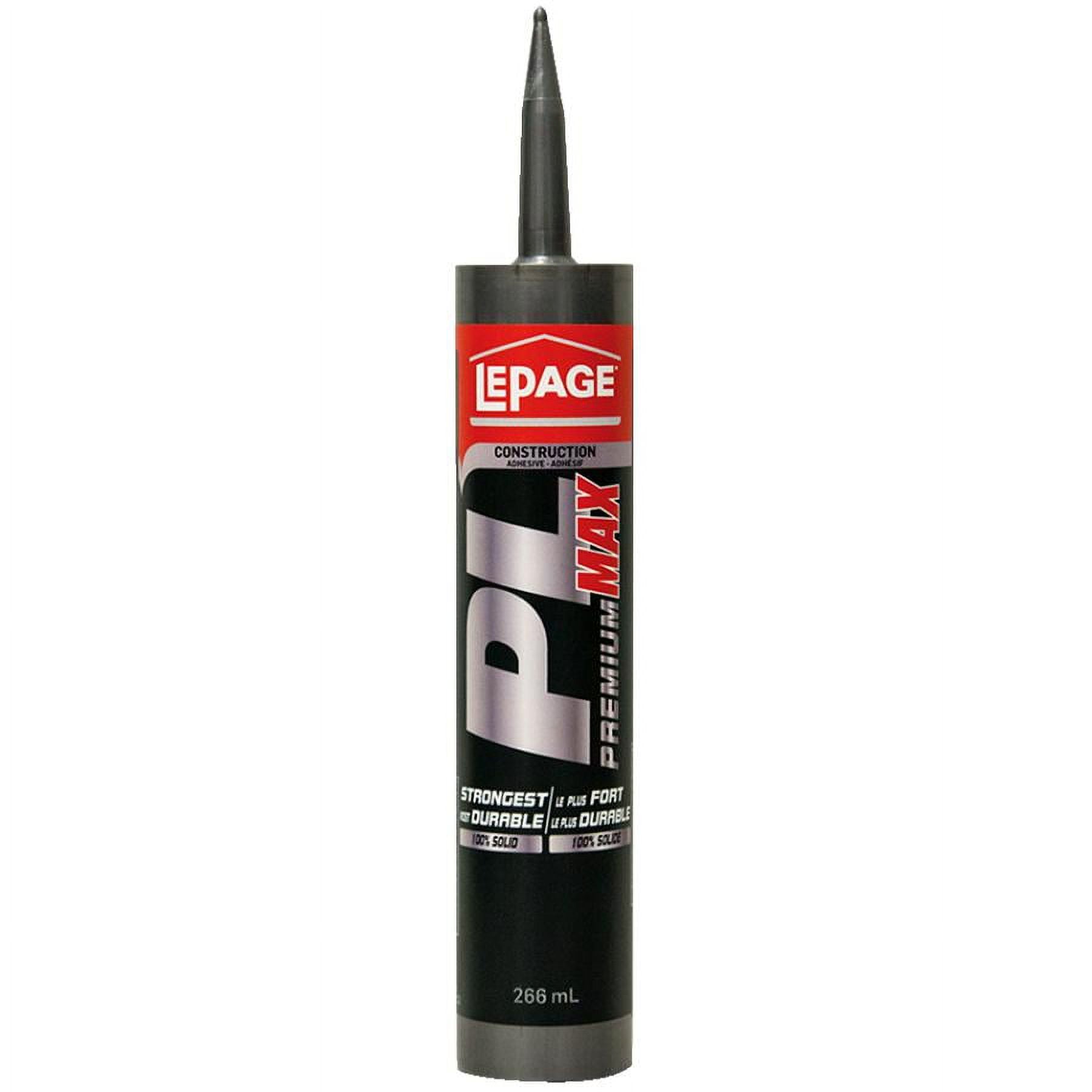 LePage PL Premium MAX Construction Adhesive 266 ml - Walmart.com